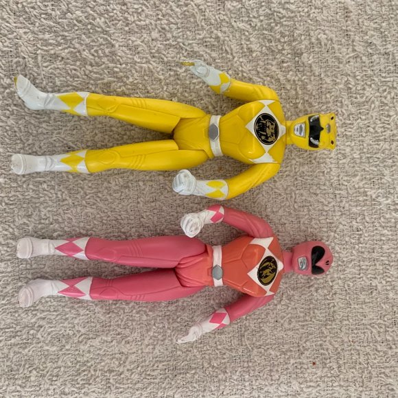Other | Vintage 9s Mighty Morphin Power Rangers Barbietype Dolls ...